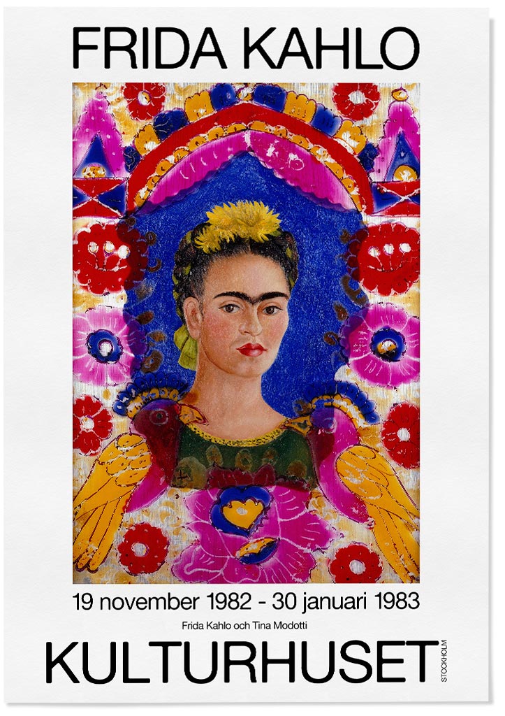 Frida Kahlo Exhibition Poster | Mid Century Modern Wall Art – Posterist