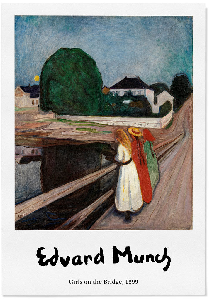 Edvard Munch 'Girls on the Bridge' Art Print | Modern Home Decor ...