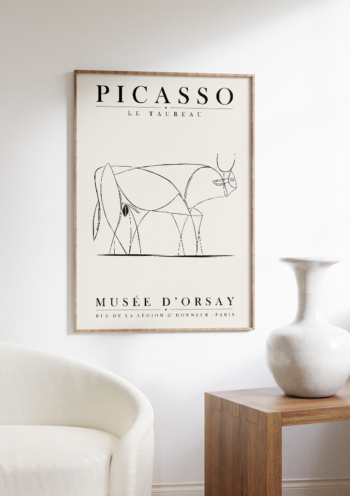 Picasso Line Drawings | Modern Exhibition Posters – Posterist