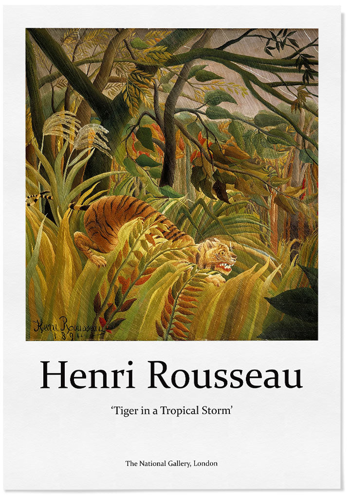Henri Rousseau 'Tiger in a Tropical Storm' Exhibition Poster – Posterist