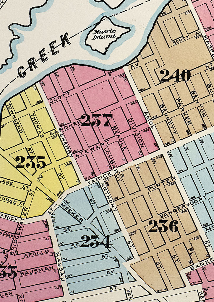 Brooklyn Vintage Map | High Quality Reproductions – Posterist