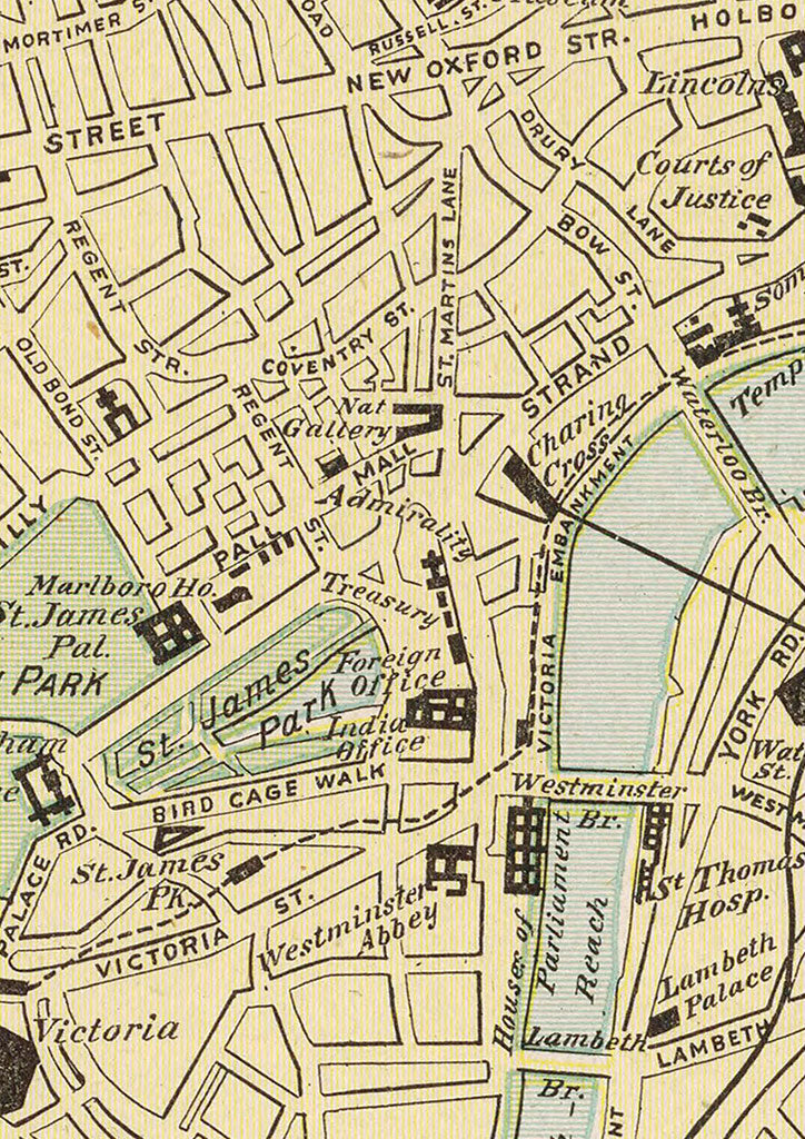 Vintage Map of London, England | High Quality Reproductions – Posterist