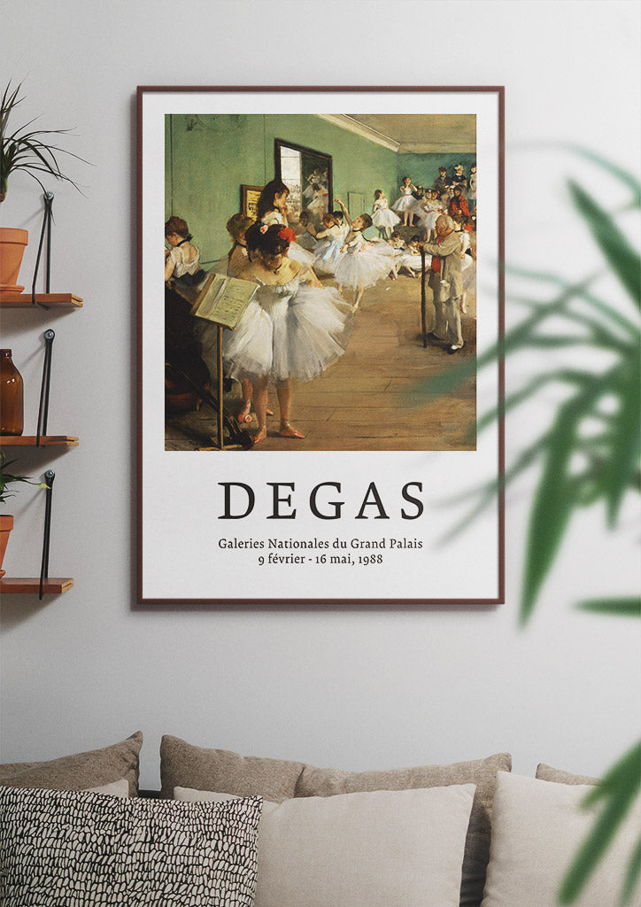 Edgar Degas Exhibition Poster | The Dance Class – Posterist