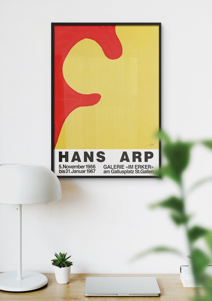 Hans Arp Exhibition Poster | Modern Home Decor – Posterist
