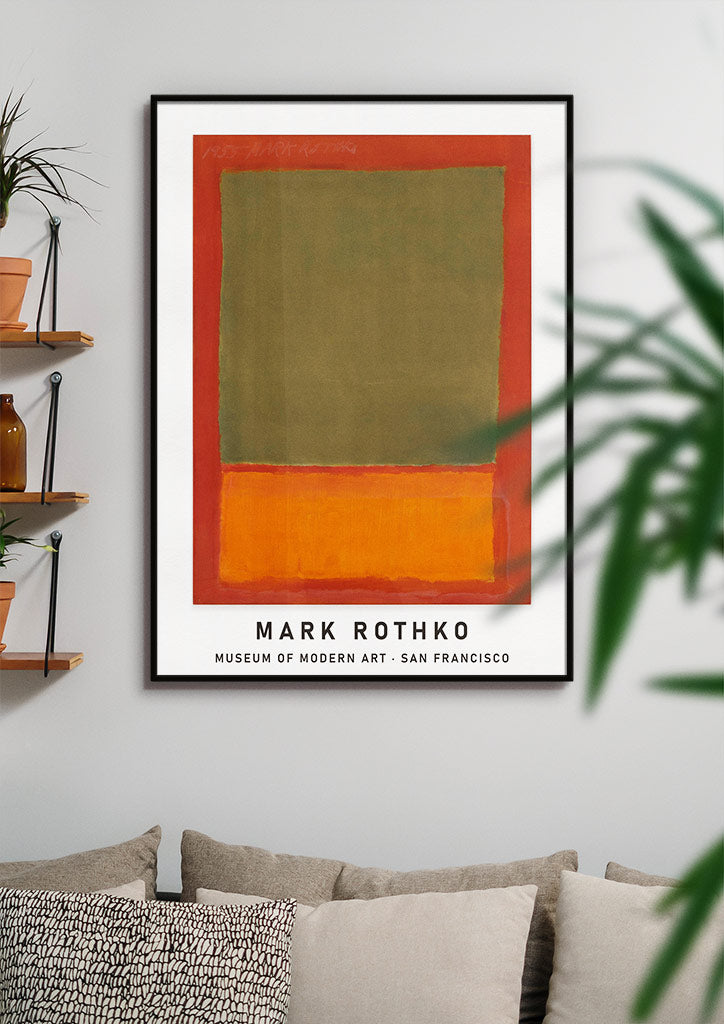 Mark Rothko Exhibition Poster | Mid Century Modern Wall Art – Posterist