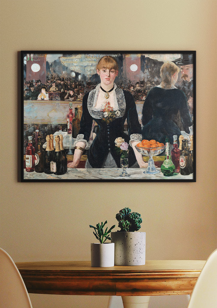 Edouard Manet Bar At The Folies Bergere Manet Painting The Girl Behind